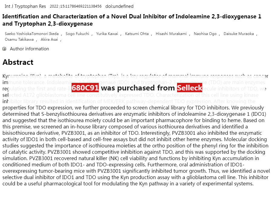 IDO/TDO Pathway | IDO/TDO Inhibitor Review