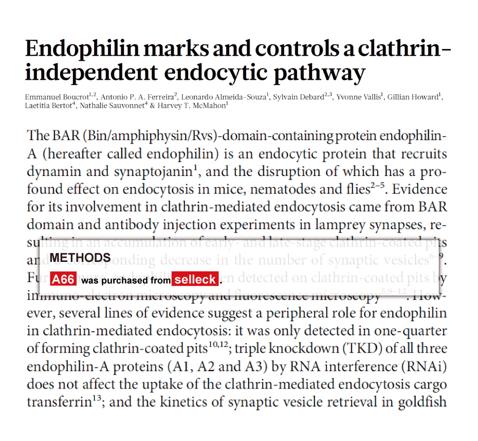 A66 | ≥99%(HPLC) | Selleck | PI3K inhibitor QCFile