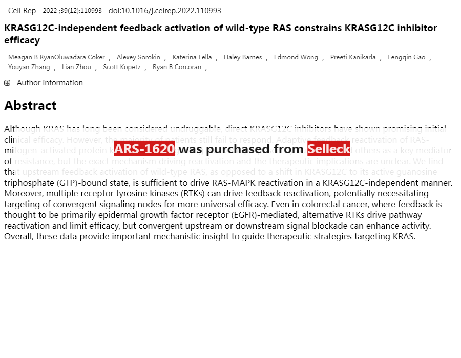 Ras antagonist | Ras inhibitor | Ras agonist | Ras activator