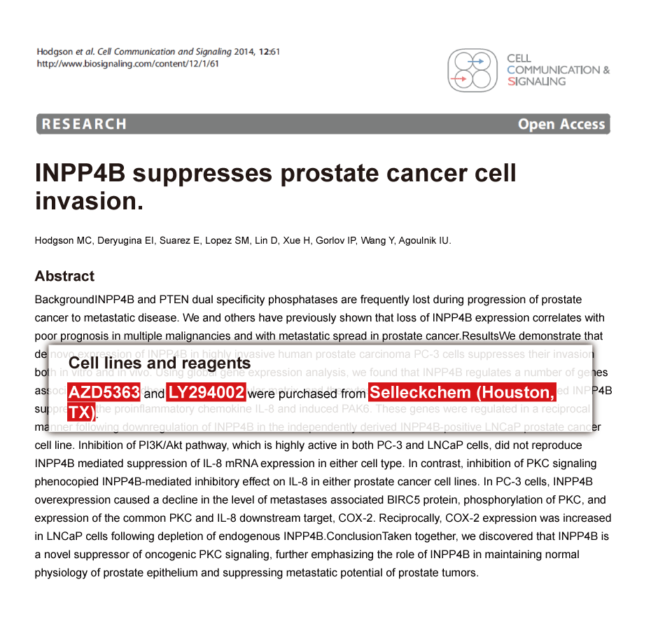Capivasertib (AZD5363) | Akt inhibitor | Read Reviews & Product Use ...