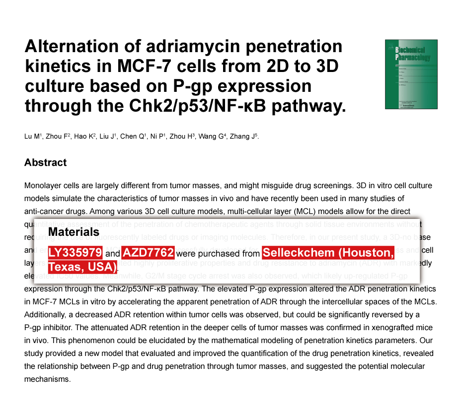 AZD7762 | ≥99%(HPLC) | Selleck | Chk inhibitor