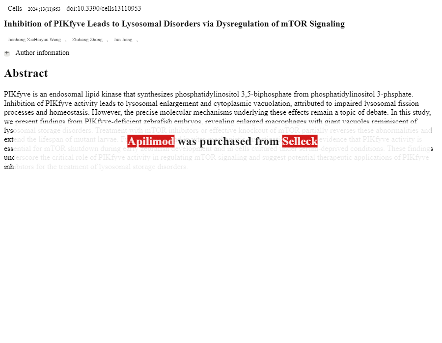 PIKfyve Inhibitor | PIKfyve modulator | PIKfyve Review