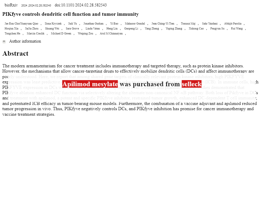 PIKfyve Inhibitor | PIKfyve modulator | PIKfyve Review