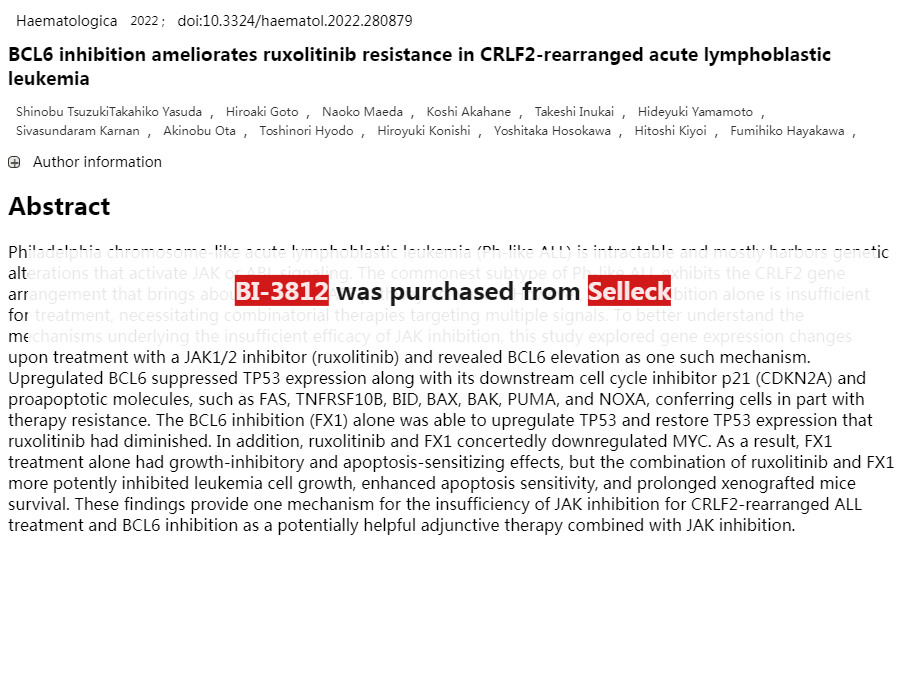 Bcl-6 Inhibition | Bcl-6 Inhibitor Review