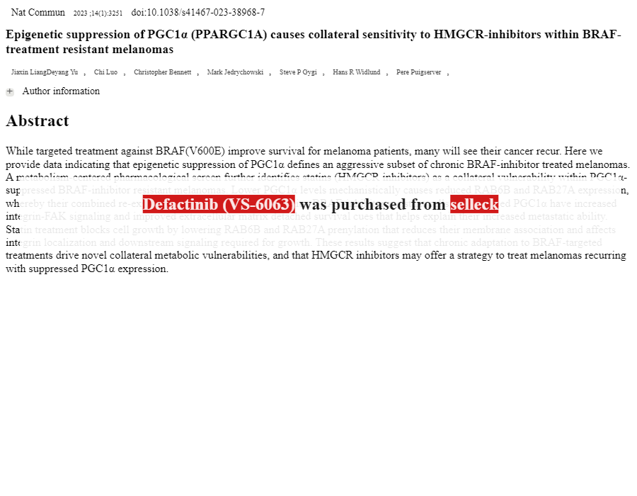 FAK Inhibition | FAK Inhibitor Review