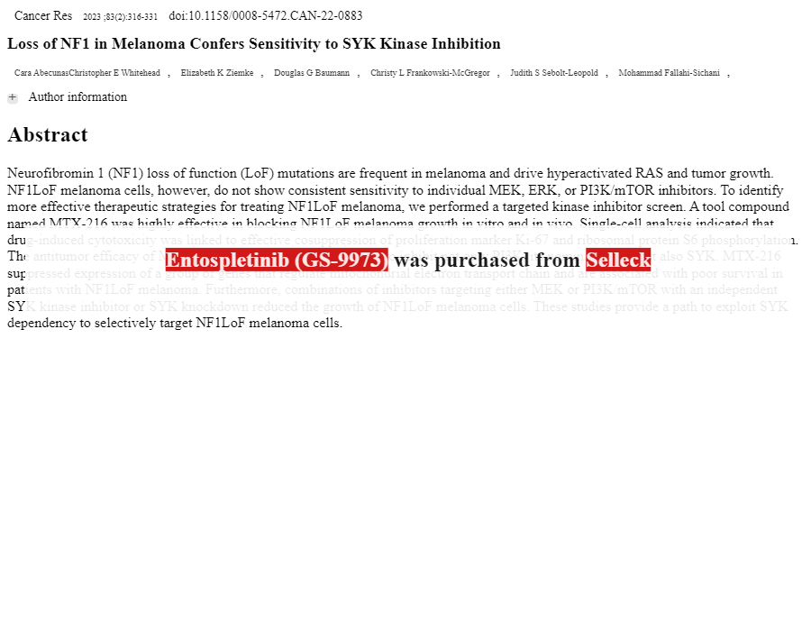 Syk Inhibition | Syk Inhibitor Review