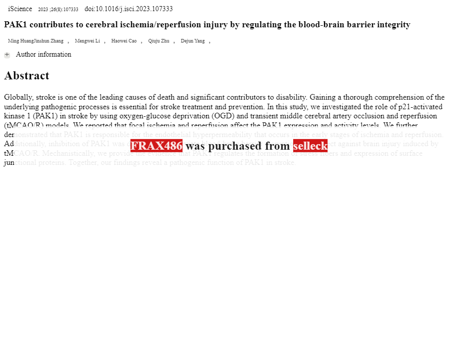 PAK Inhibition | p21 Activated Kinases | PAK Inhibitor Review