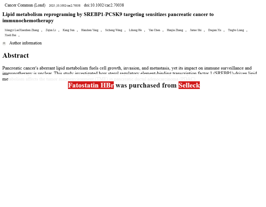 SREBP antagonist | SREBP inhibitor | SREBP agonist | SREBP activator