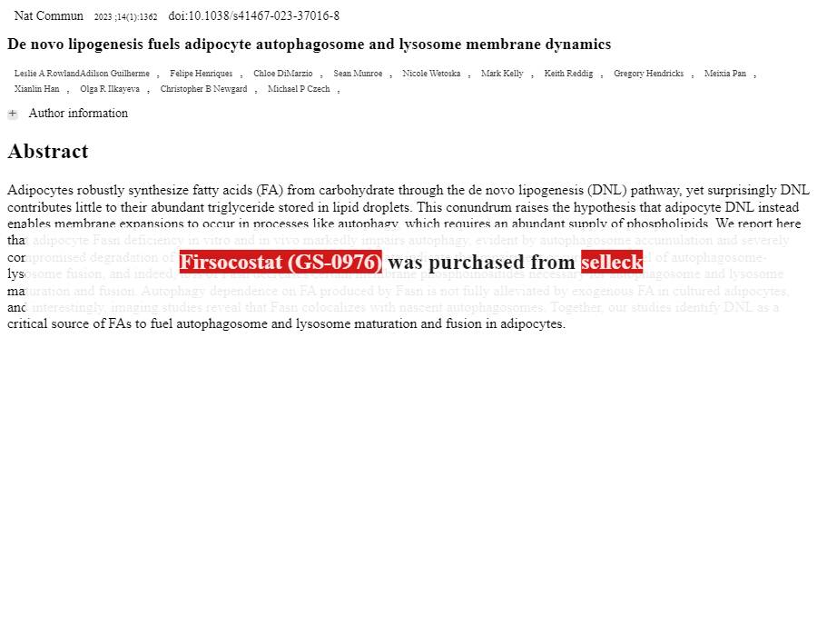 Acetyl-CoA carboxylase inhibitor | Acetyl-CoA carboxylase agonist | Acetyl-CoA carboxylase activator