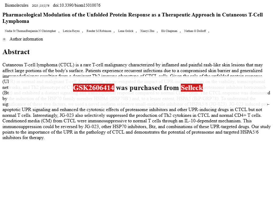 PERK Inhibition | PERK Inhibitor Review