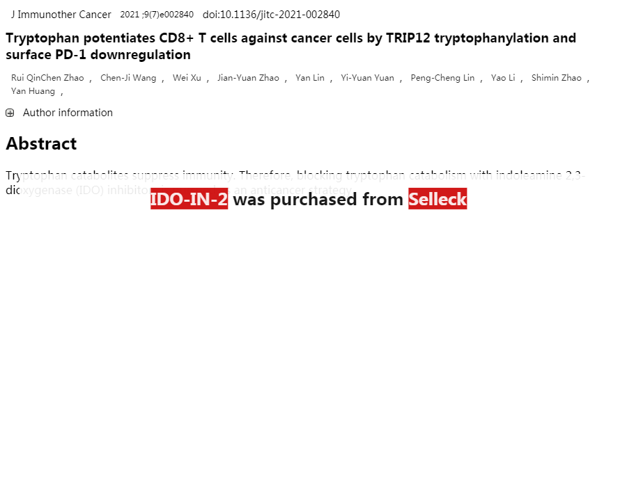 IDO/TDO Pathway | IDO/TDO Inhibitor Review