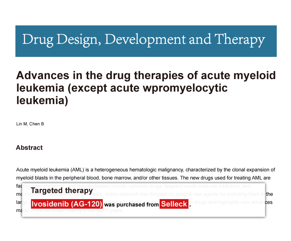 Ivosidenib (AG-120) | Dehydrogenase inhibitor | Read Reviews & Product ...