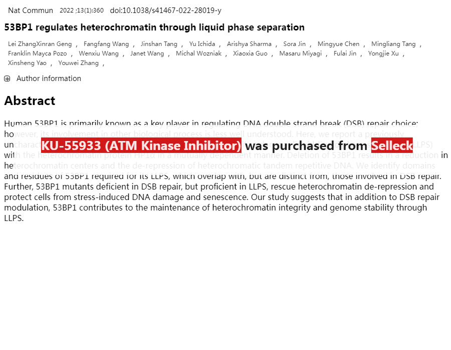 ULK antagonist | ULK inhibitor | ULK agonist | ULK activator