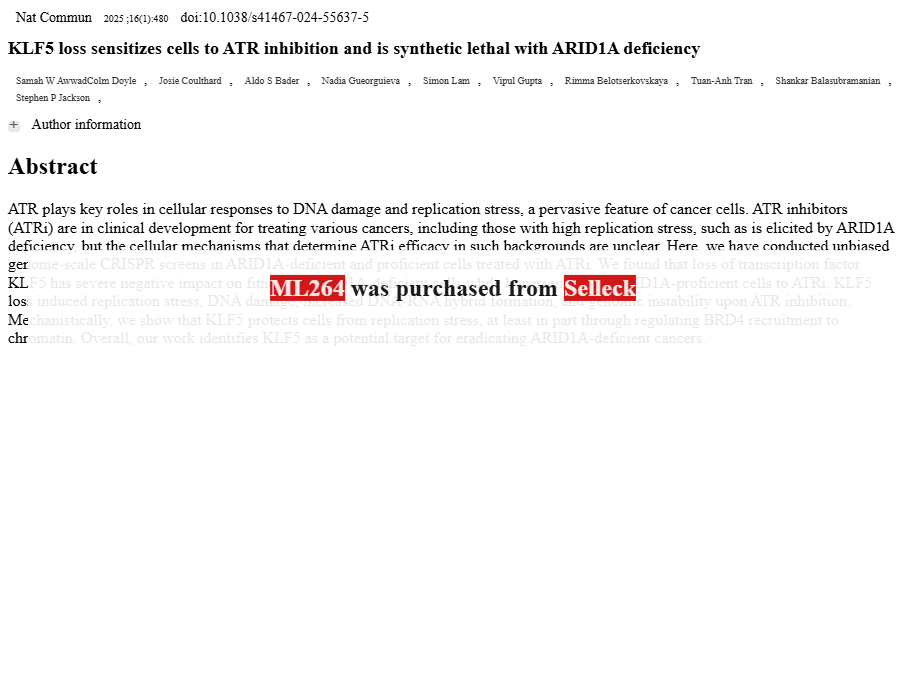 KLF antagonist | KLF inhibitor | KLF agonist | KLF activator
