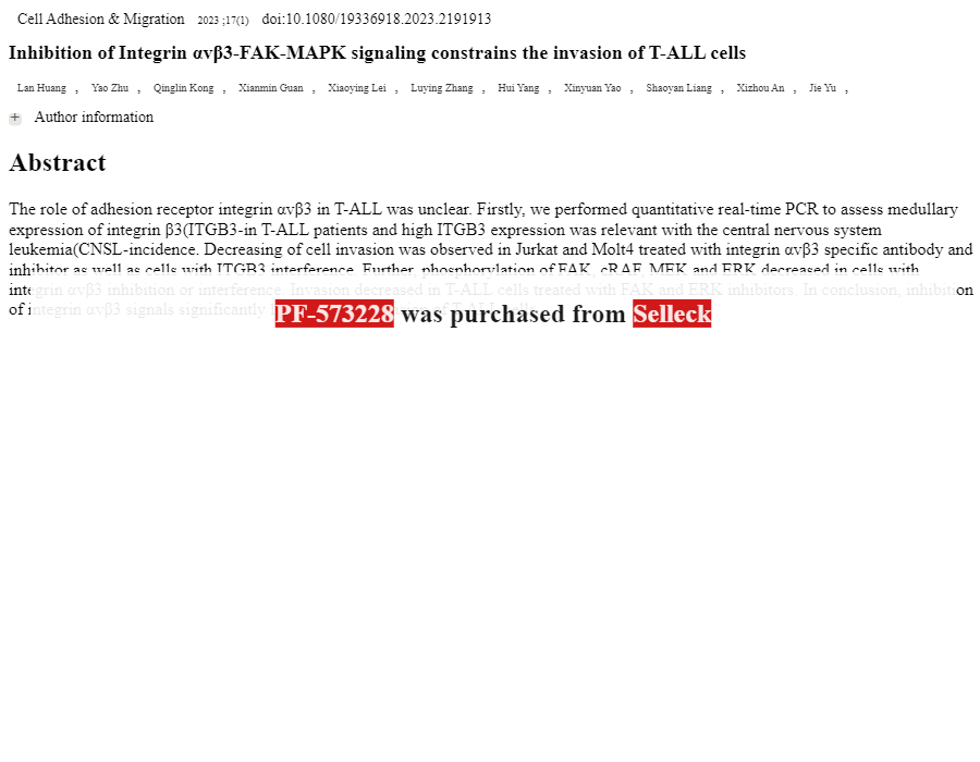 FAK Inhibition | FAK Inhibitor Review