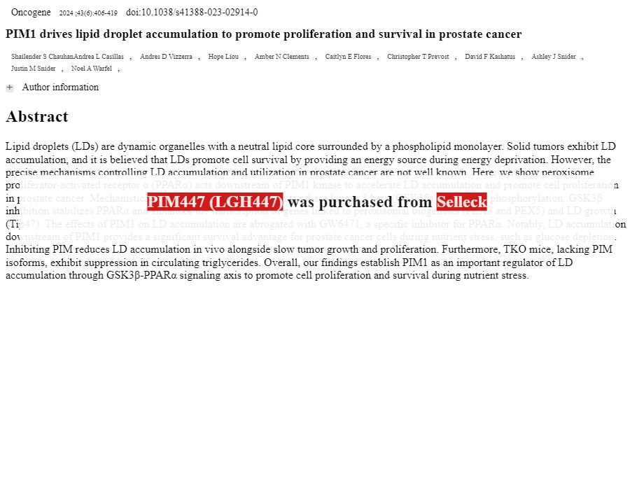 Pim Kinase | Pim Signaling Pathway | Pim1,Pim2,Pim3