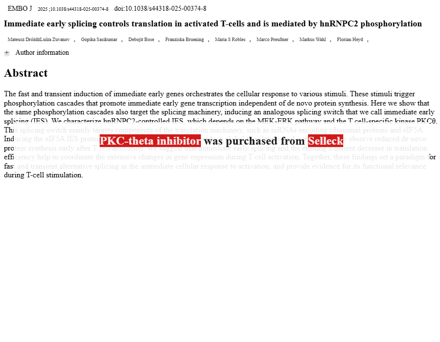 Protein Kinase C | PKC Pathway
