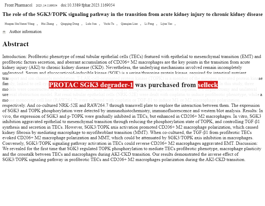 SGK antagonist | SGK inhibitor | SGK agonist | SGK activator