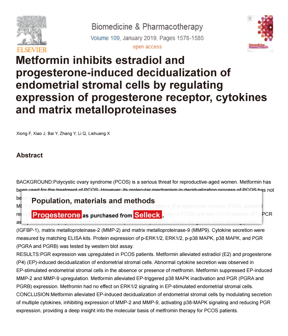 Progesterone | ≥99%(HPLC) | Selleck | Estrogen/progestogen Receptor agonist