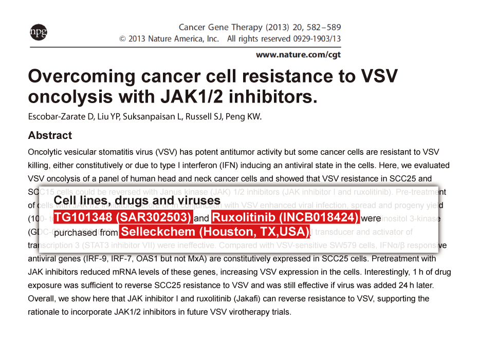 Fedratinib (TG101348) | ≥99%(HPLC) | Selleck | JAK inhibitor