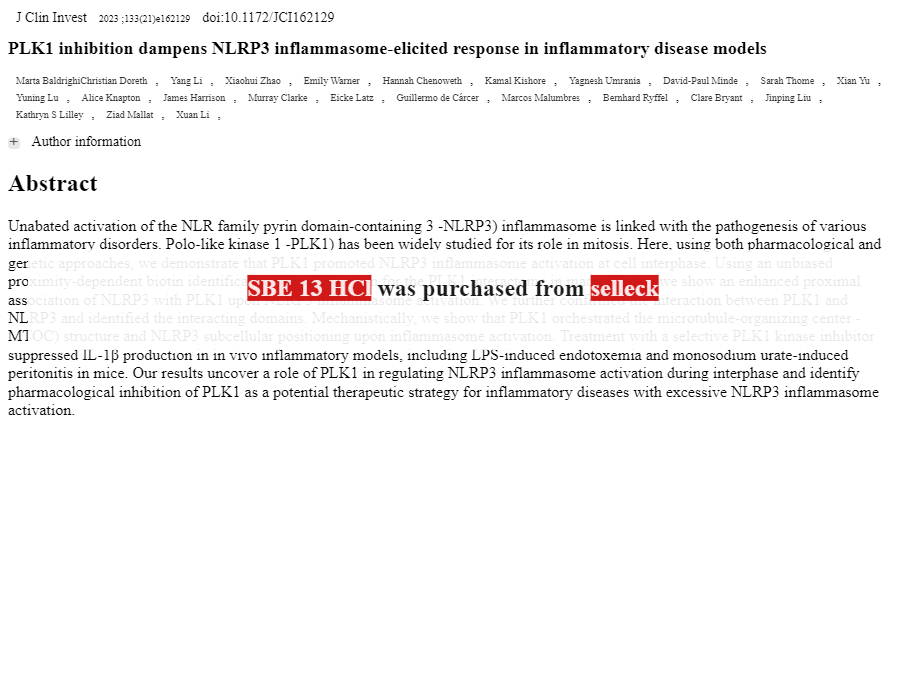 PLK Inhibition | PLK Activation | PLK Inhibitor Review