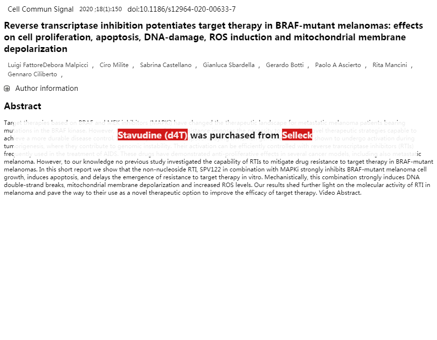 Reverse Transcriptase Inhibition | Reverse Transcriptase Inhibitor List