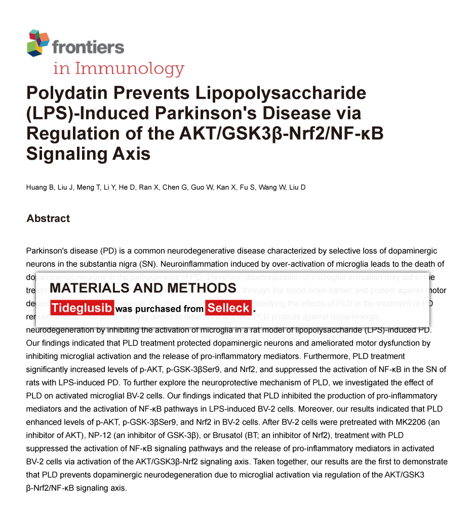 Tideglusib | GSK-3 inhibitor | Read Reviews & Product Use Citations