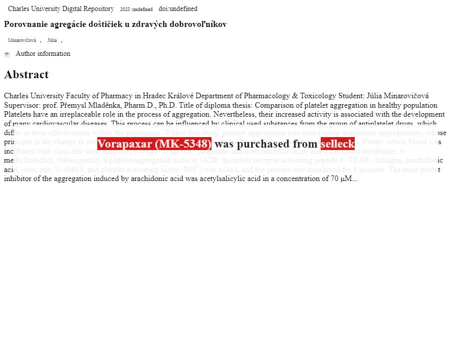 PAR antagonist | PAR inhibitor | PAR agonist | PAR activator