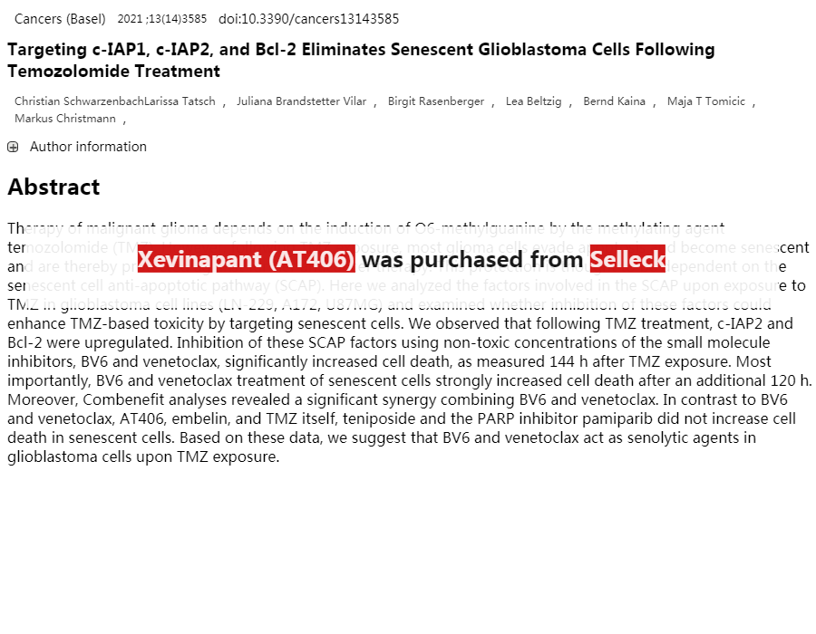 IAP | inhibitor of apoptosis protein