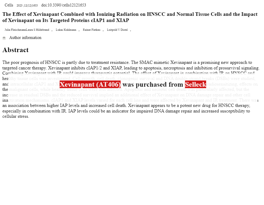 IAP | inhibitor of apoptosis protein