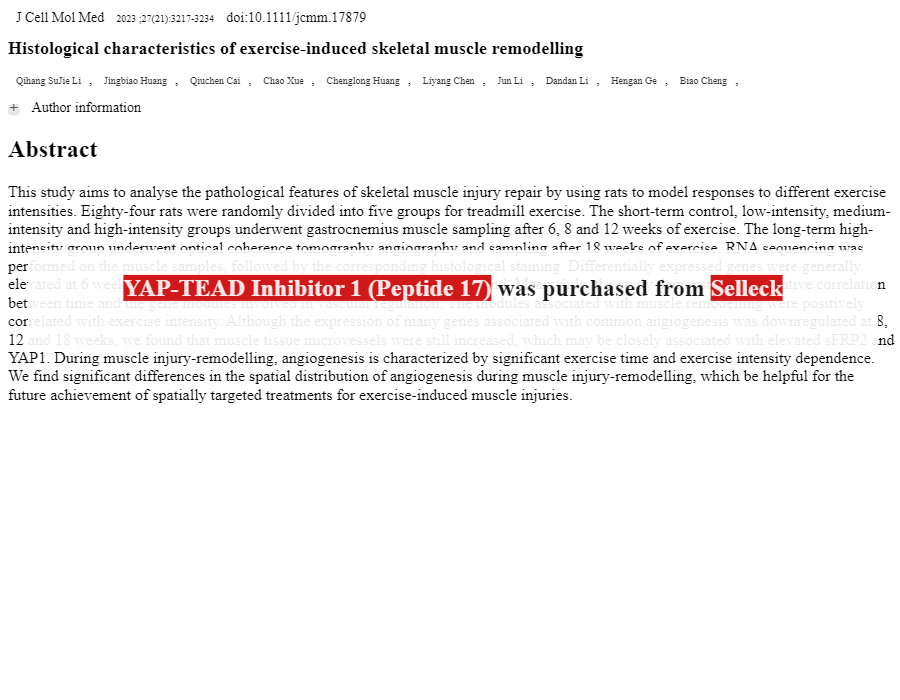 TEAD antagonist | TEAD inhibitor | TEAD agonist | TEAD activator