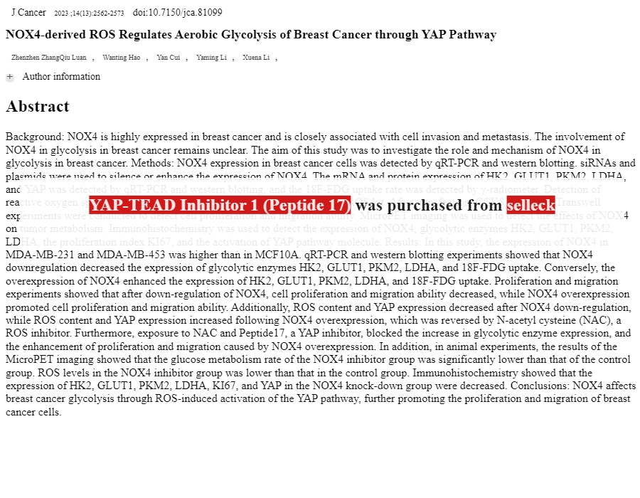 TEAD antagonist | TEAD inhibitor | TEAD agonist | TEAD activator