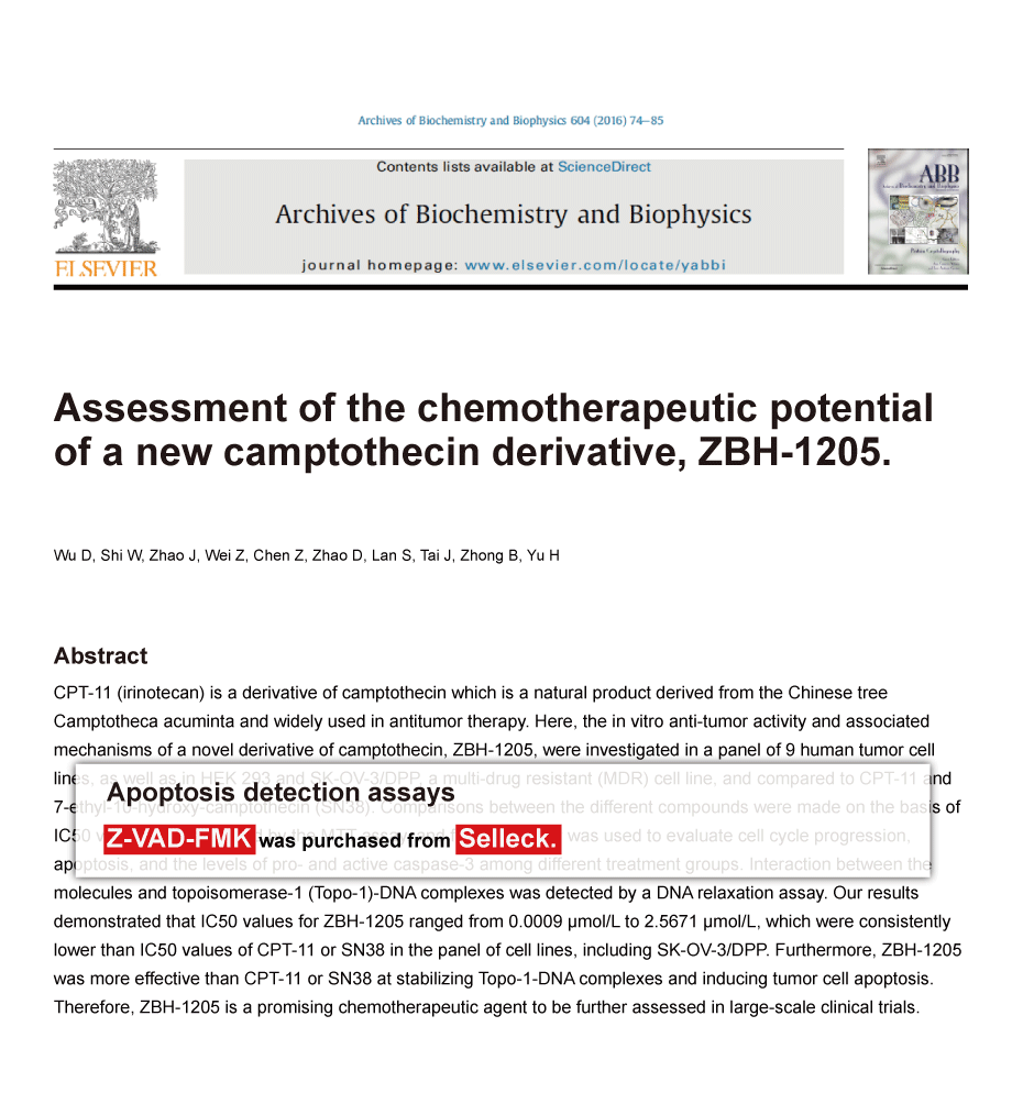 Z-VAD-FMK | Caspase inhibitor | Read Reviews & Product Use Citations