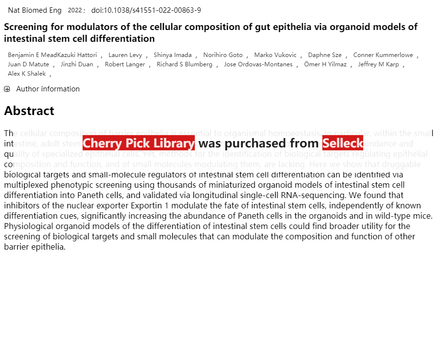 Compound Libraries for High Throughput/Content Screening | 96-Well