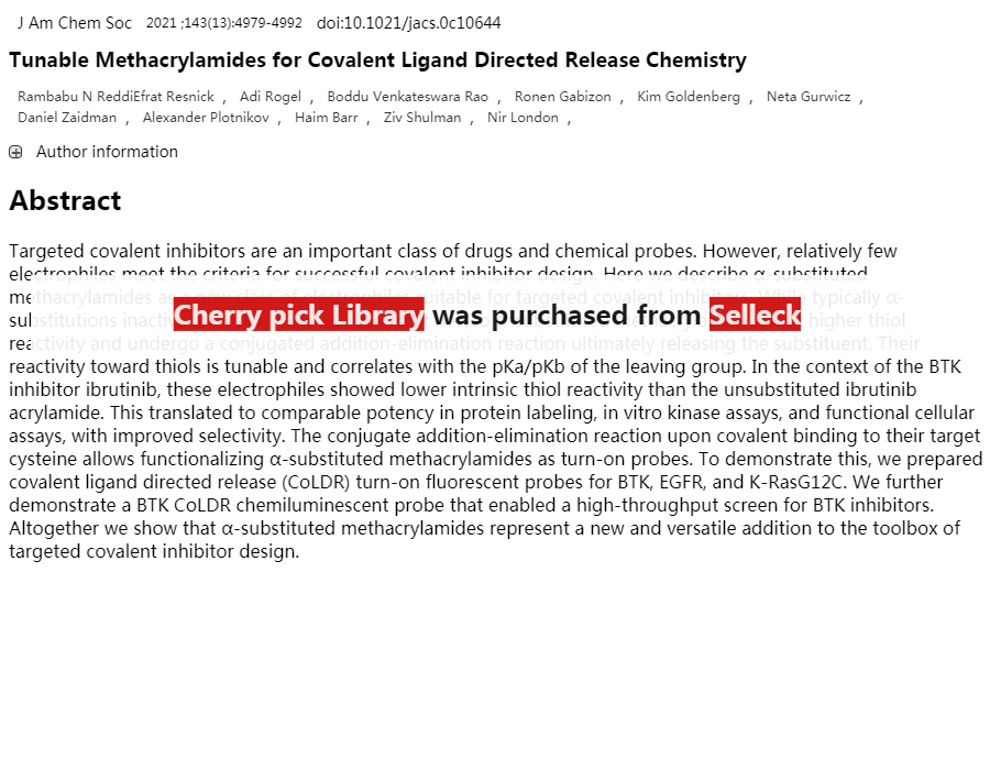 Compound Libraries for High Throughput/Content Screening | 96-Well