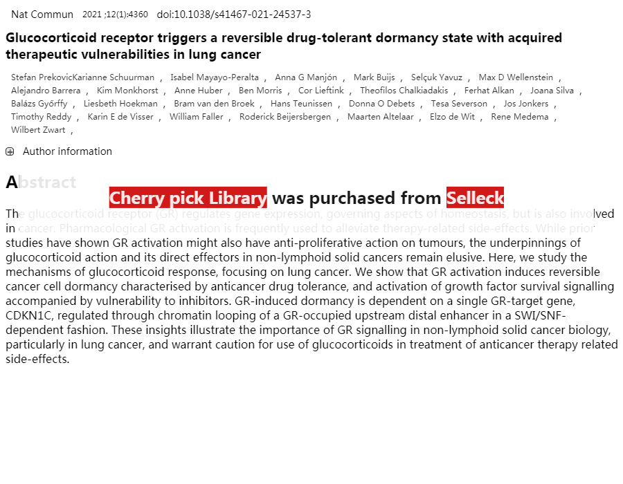 Compound Libraries for High Throughput/Content Screening | 96-Well